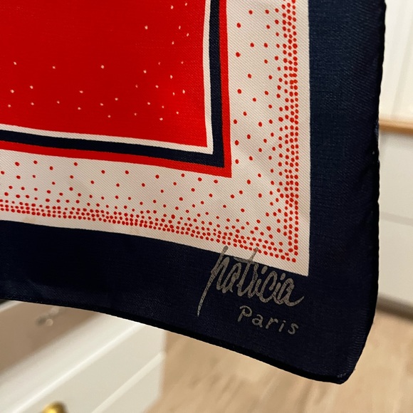 Patricia Paris | Accessories | Patricia Paris Red White And Blue Silk ...